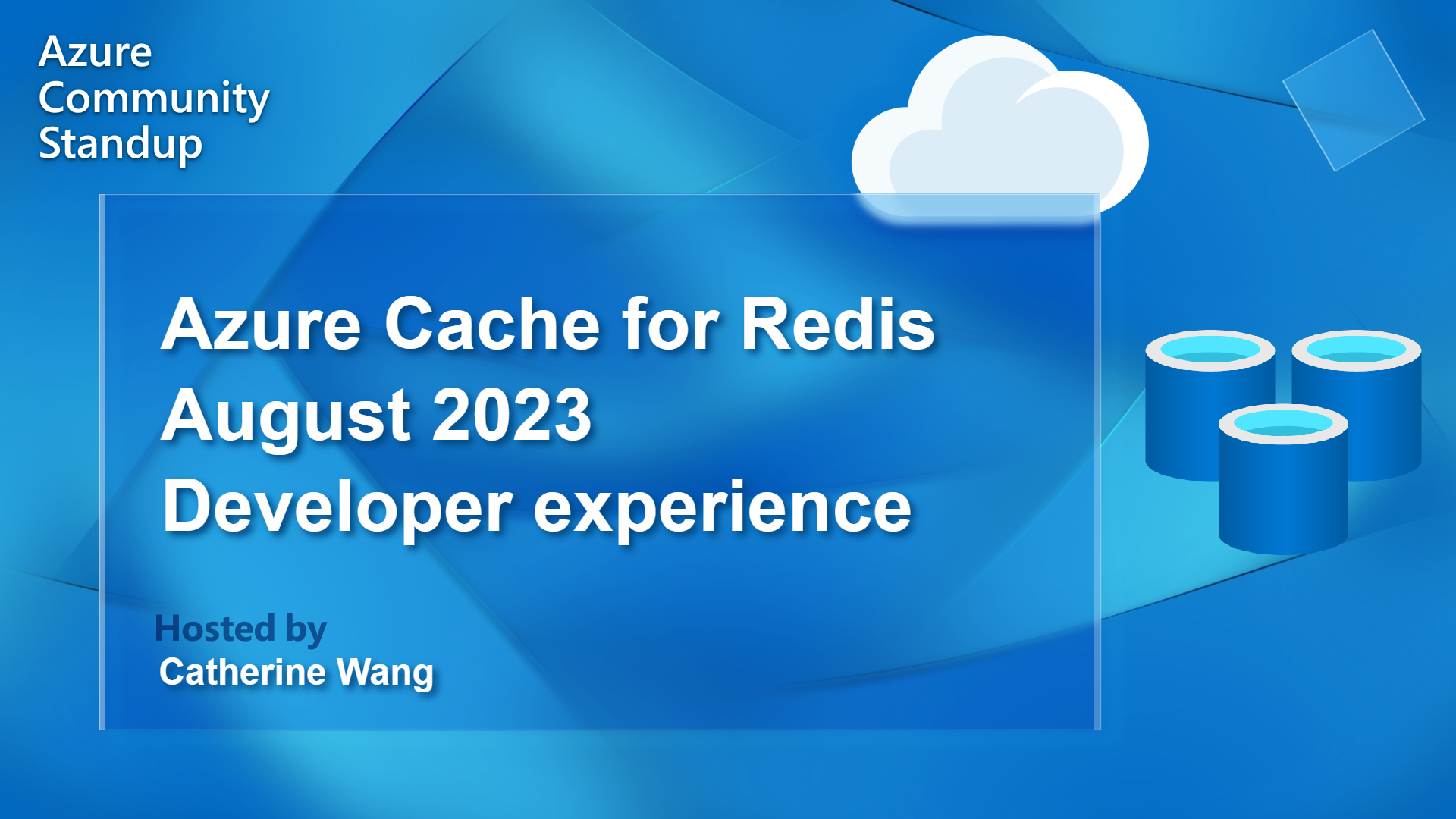 Azure Cache for Redis Community Standup - Developer Experience | Microsoft Community Hub