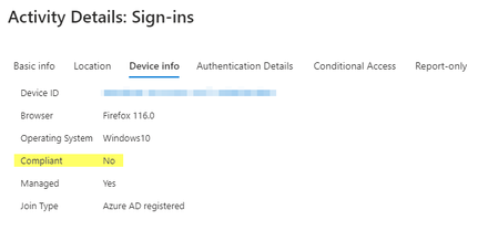 Device In Azure AD showing as not compliant, yet in Intune the device ...