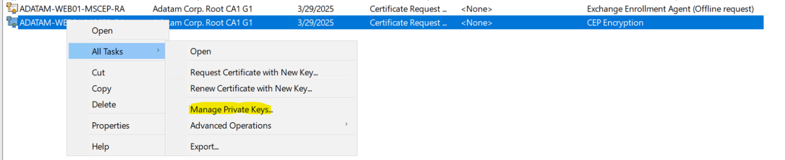 NDES and the dreaded 2 & 10 Event ids stating “The parameter is incorrect" | Microsoft Community Hub