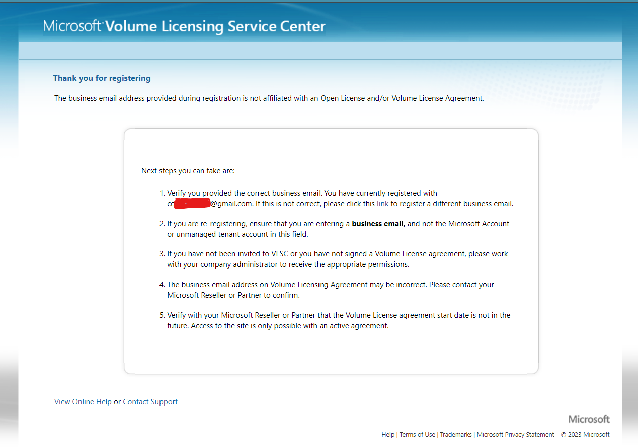 Cannot login into VLSC | Microsoft Community Hub