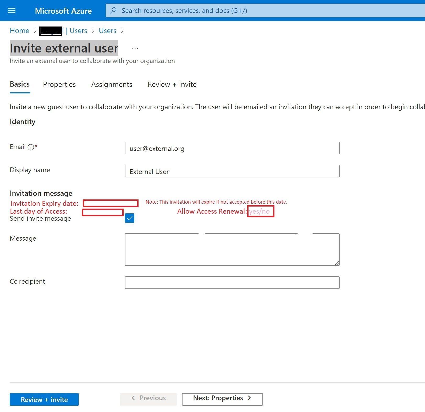 Invite external user | Expire Invitation | Microsoft Community Hub