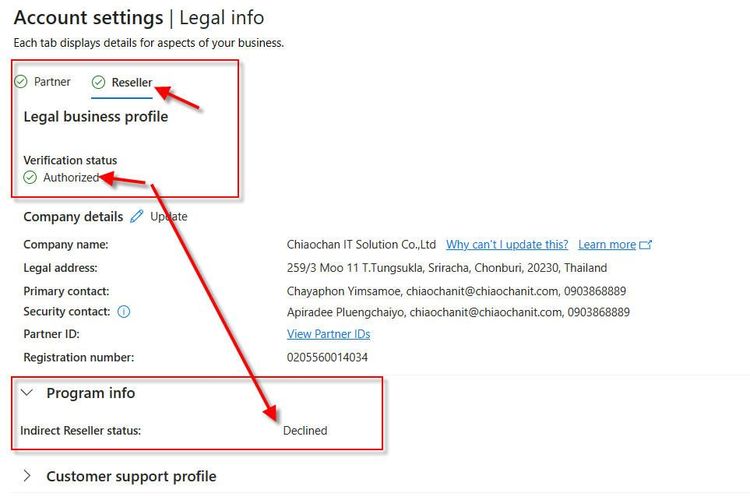 How to fix Indirect Reseller status: Declined | Microsoft Community Hub