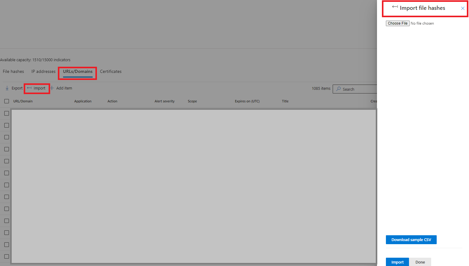 Bulk Adding Url Iocs As Indicators Issue Microsoft Community Hub