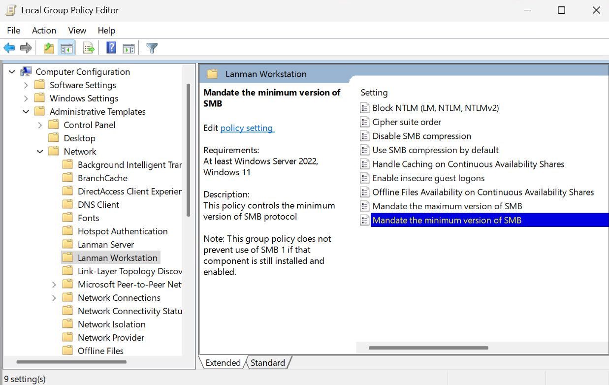 SMB dialect management now supported in Windows Insider | Microsoft Community Hub