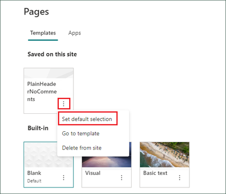 SPO Modern page templates not showing up anymore | Microsoft Community Hub