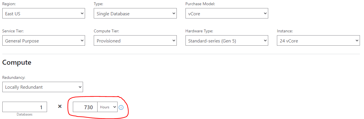 Hourly pricing on SQL database Provisioned VS Serverless | Microsoft ...