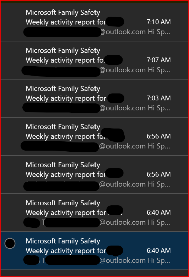 Duplicate 365 Family Safety Emails | Microsoft Community Hub