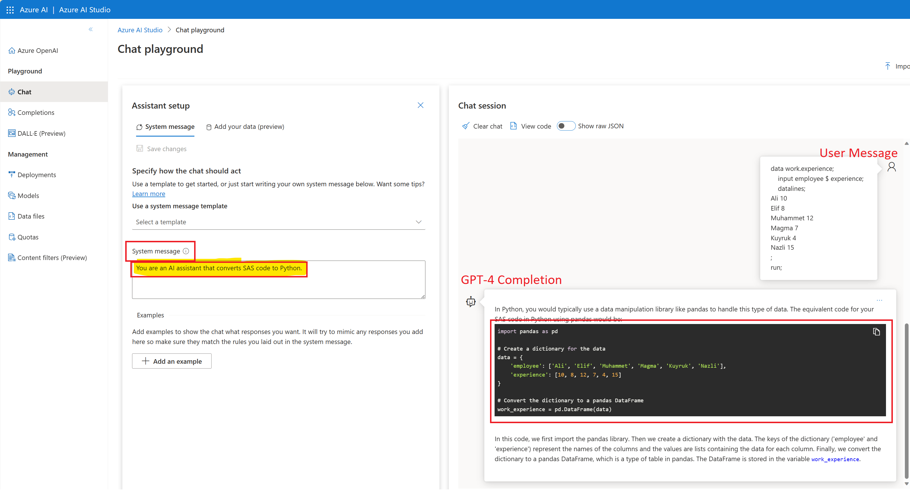 Sas Code Migration Into Open Source Language By Using Azure Openai