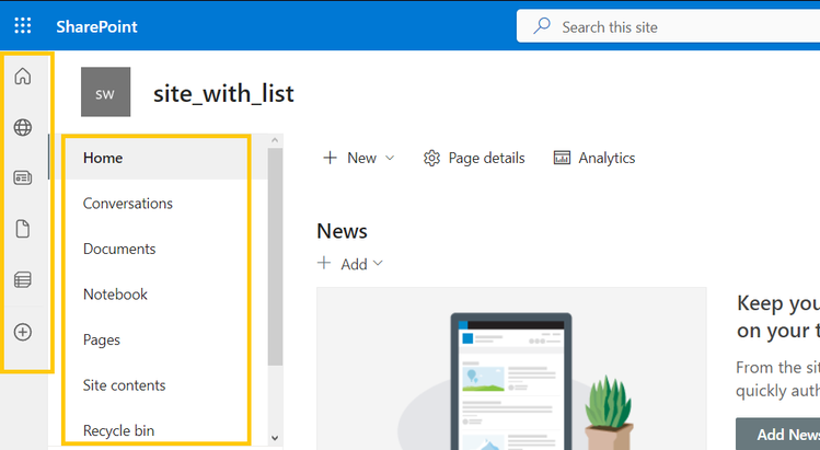 hide elements of navigation bars in sharepoint site | Microsoft Community Hub