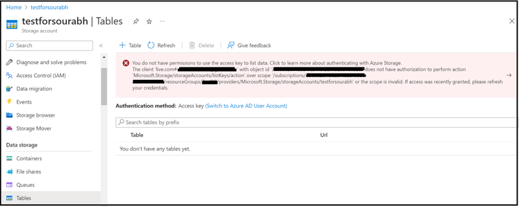How to Restrict User Visibility of File Share, Queue, and Table Storage Service | Microsoft ...