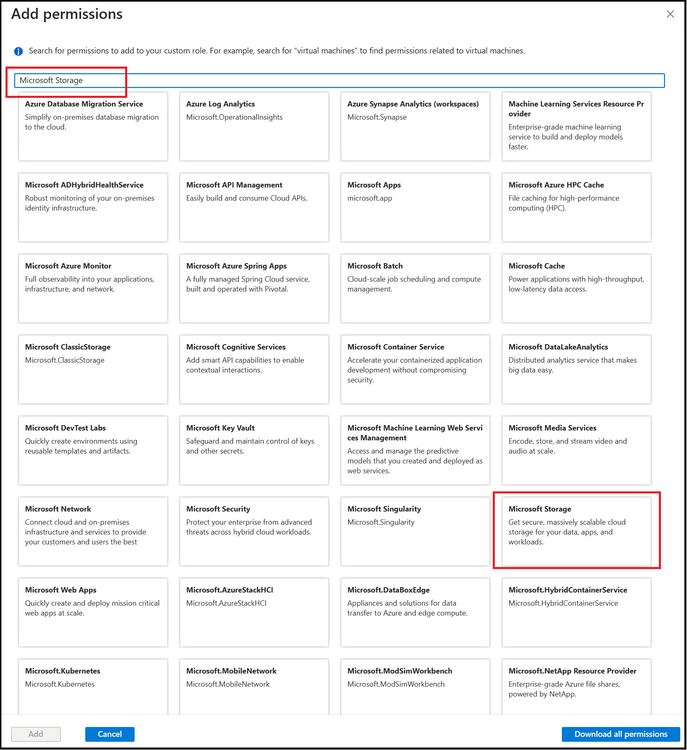 How To Restrict User Visibility Of File Share Queue And Table Storage Service Microsoft