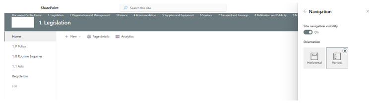 SharePoint Navigation and top link bar | Microsoft Community Hub