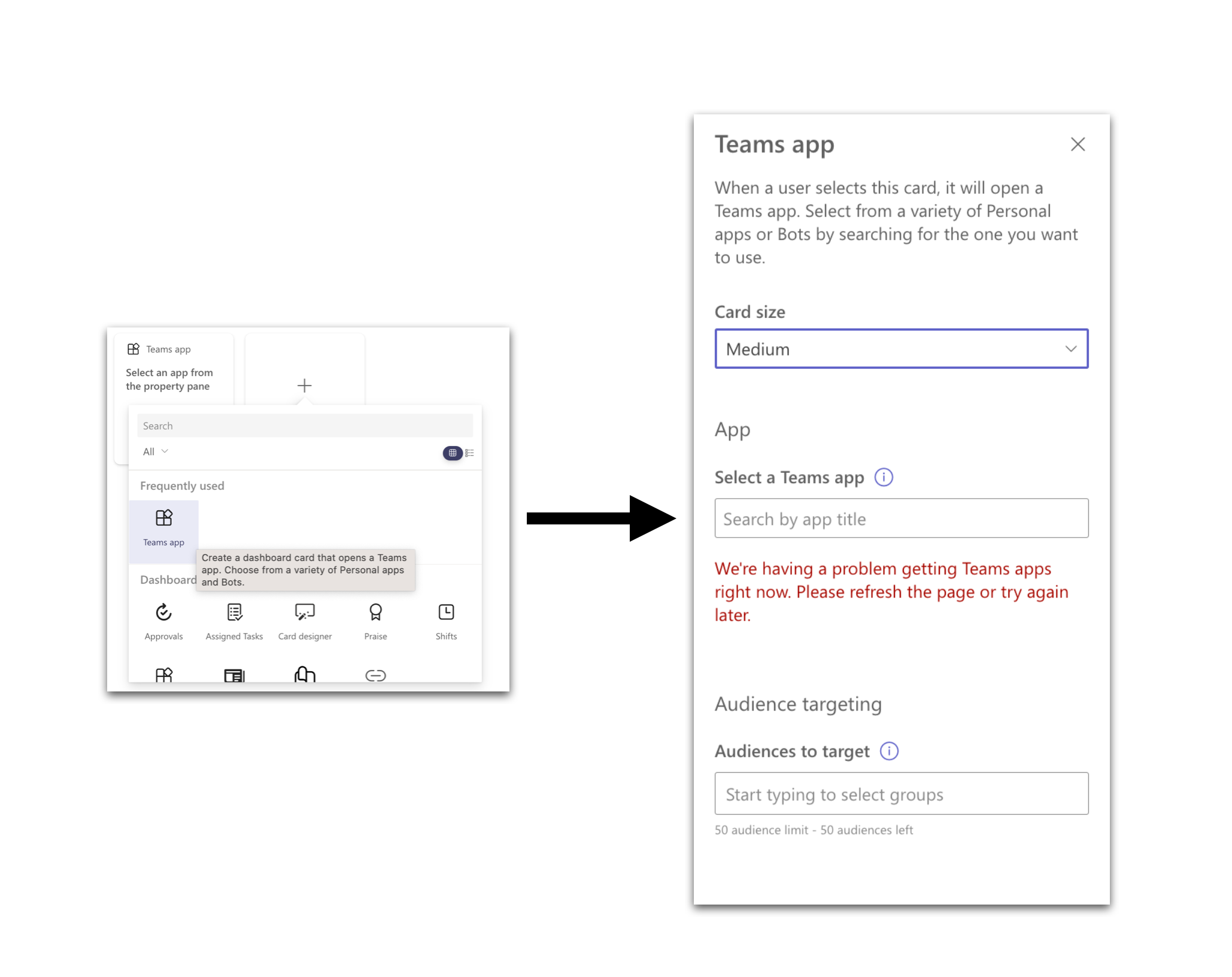 Can't Add Teams App Card to Viva Connections Dashboard | Microsoft Community Hub
