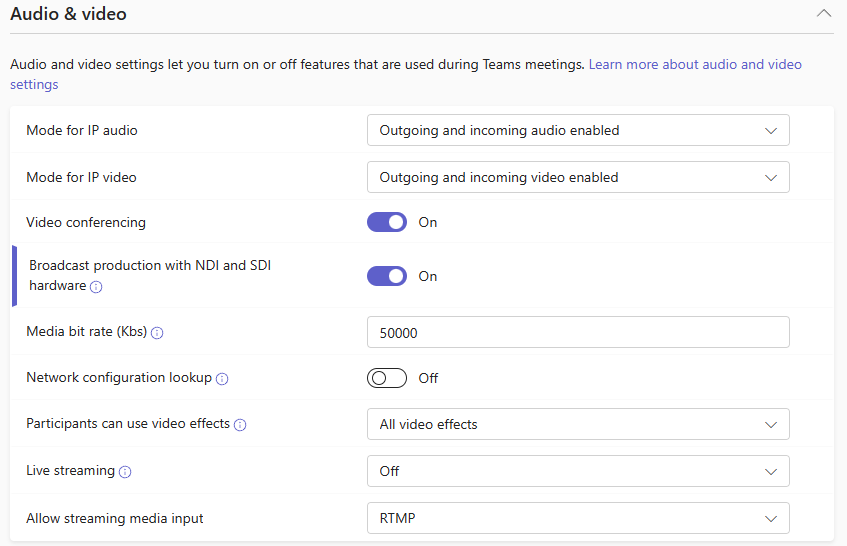New Teams - NDI Out functionality missing? | Microsoft Community Hub