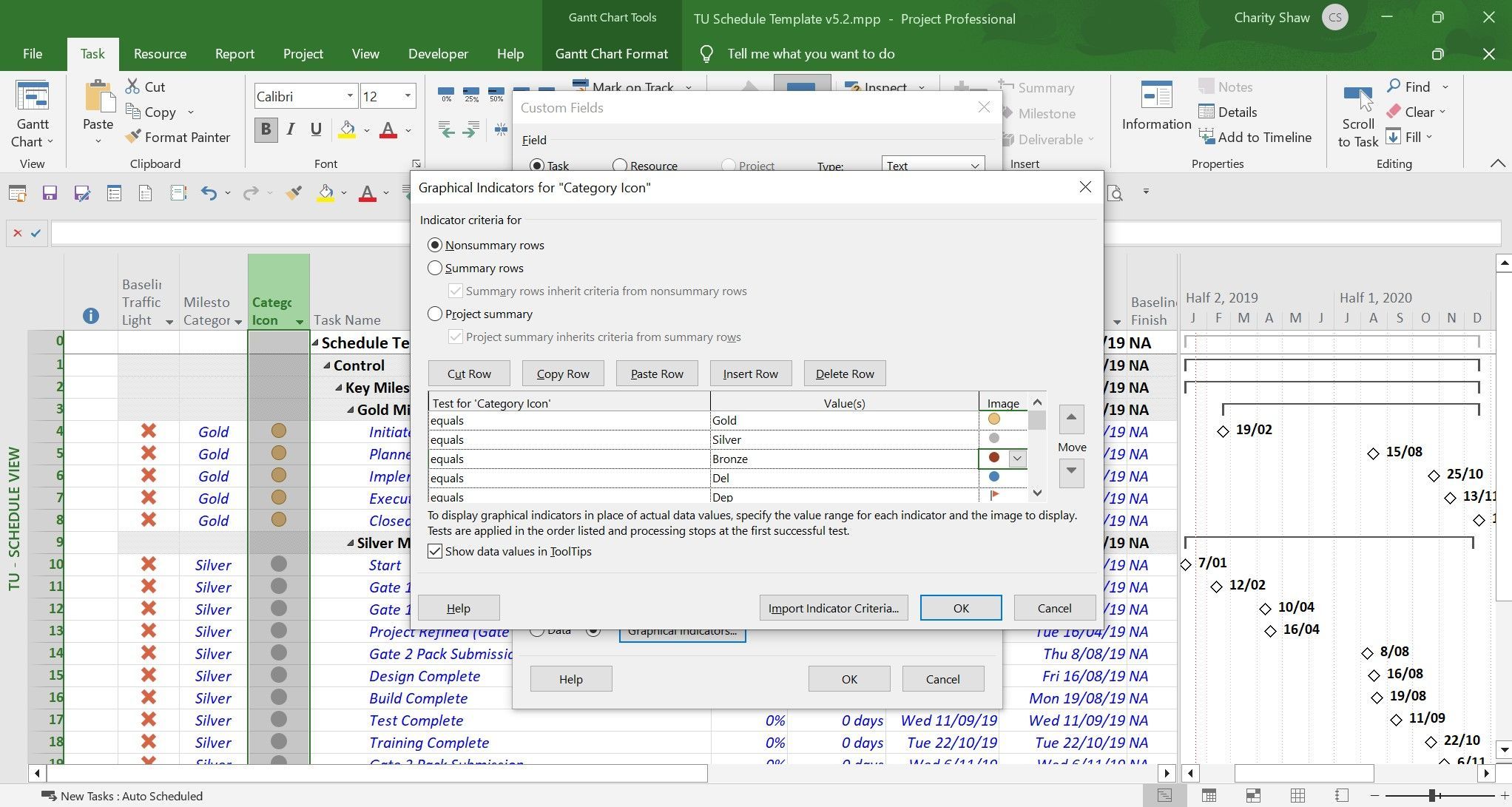 Graphical Indicators Image Colour Changed with Project Online ...