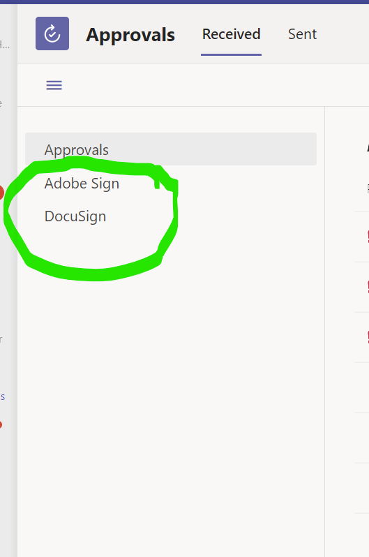 How to remove Adobe sign and DocuSign from Approvals' left navigation ...