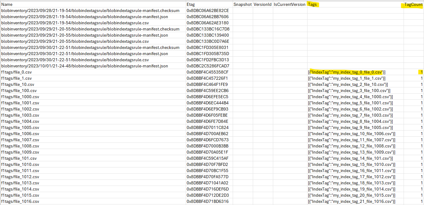 Blobs with Index Tags - How to identify the blobs with blob index tags ...