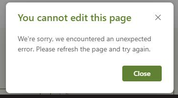 Publishing error | Microsoft Community Hub