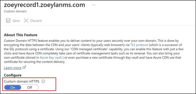 Step By Step Guide Setting Up Custom Domain For Azure Storage Account With Only Enabled