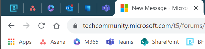 Red dot for teams online showing unread messages (on browser tab) same ...