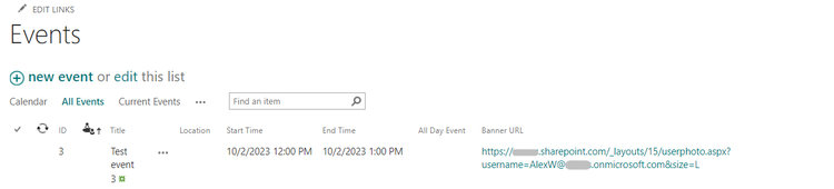 SharePoint Events web part will display event images | Microsoft Community Hub