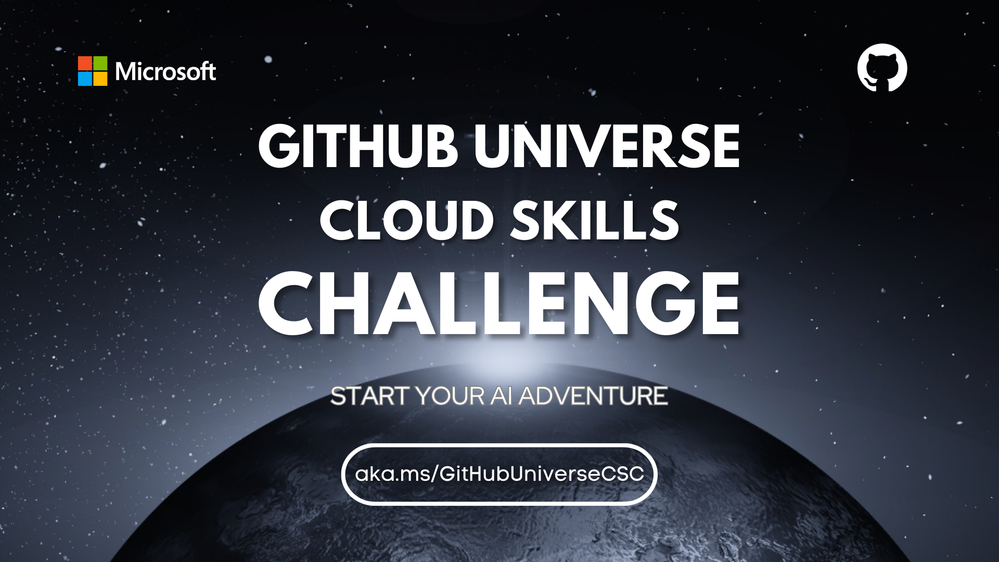 Participe do GitHub Universe Cloud Skills Challenge | Microsoft Community Hub