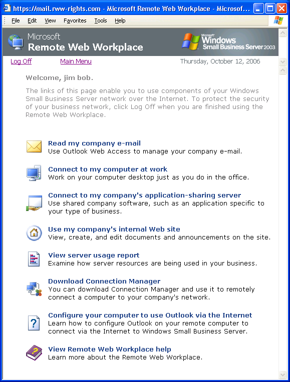 Remote Web Workplace (RWW) Part II - Controlling portal access ...