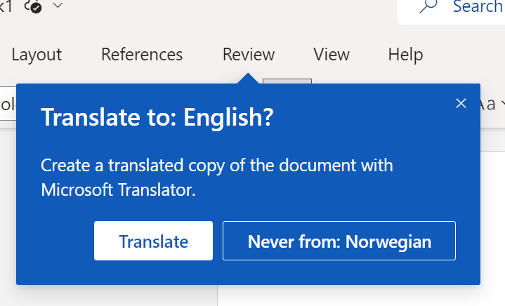 Does not remember "never translate" in Word docs | Microsoft Community Hub