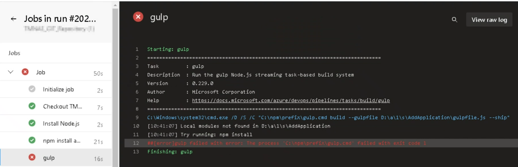 Facing issue with build pipeline for SPFx app solution | Microsoft Community Hub