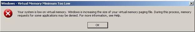 Running Low on Virtual Memory and Excessive Page File Usage | Microsoft ...