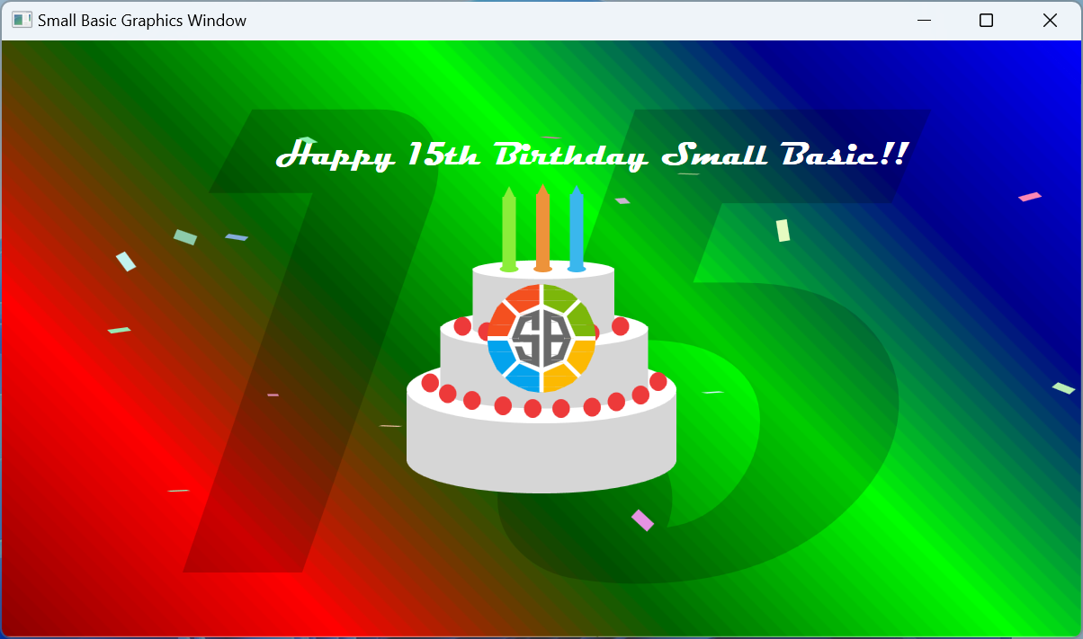 15th Anniversery of Small Basic | Microsoft Community Hub