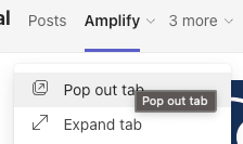 Possible to pop out a channel tab the same way the desktop app does it ...