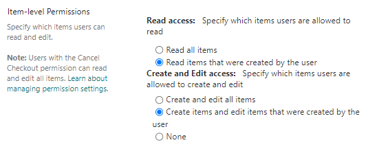 Sharepoint Lists adding item level permissions trouble | Microsoft ... Sharepoint Lists adding item level permissions trouble | Microsoft ...