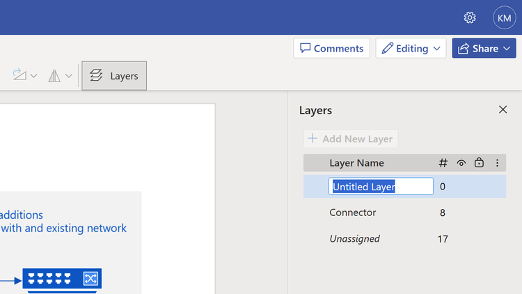 Organize the components in your diagrams with layers in Visio for the web | Microsoft Community Hub