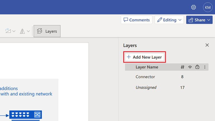 Organize the components in your diagrams with layers in Visio for the web | Microsoft Community Hub