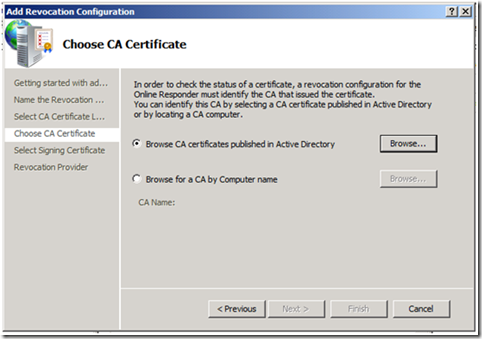 Implementing an OCSP responder: Part III - Configuring OCSP for use with Enterprise CAs ...