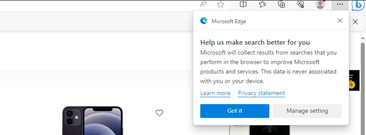 How to disable popup happening on edge 118? | Microsoft Community Hub