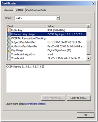Implementing an OCSP responder: Part IV - Configuring OCSP for use with Standalone CAs ...