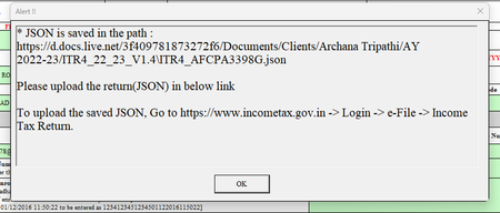 Cannot Generate JSON File | Microsoft Community Hub
