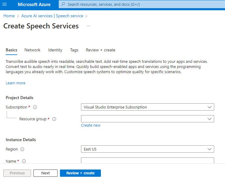 Create a Simple Speech REST API with Azure AI Speech Services