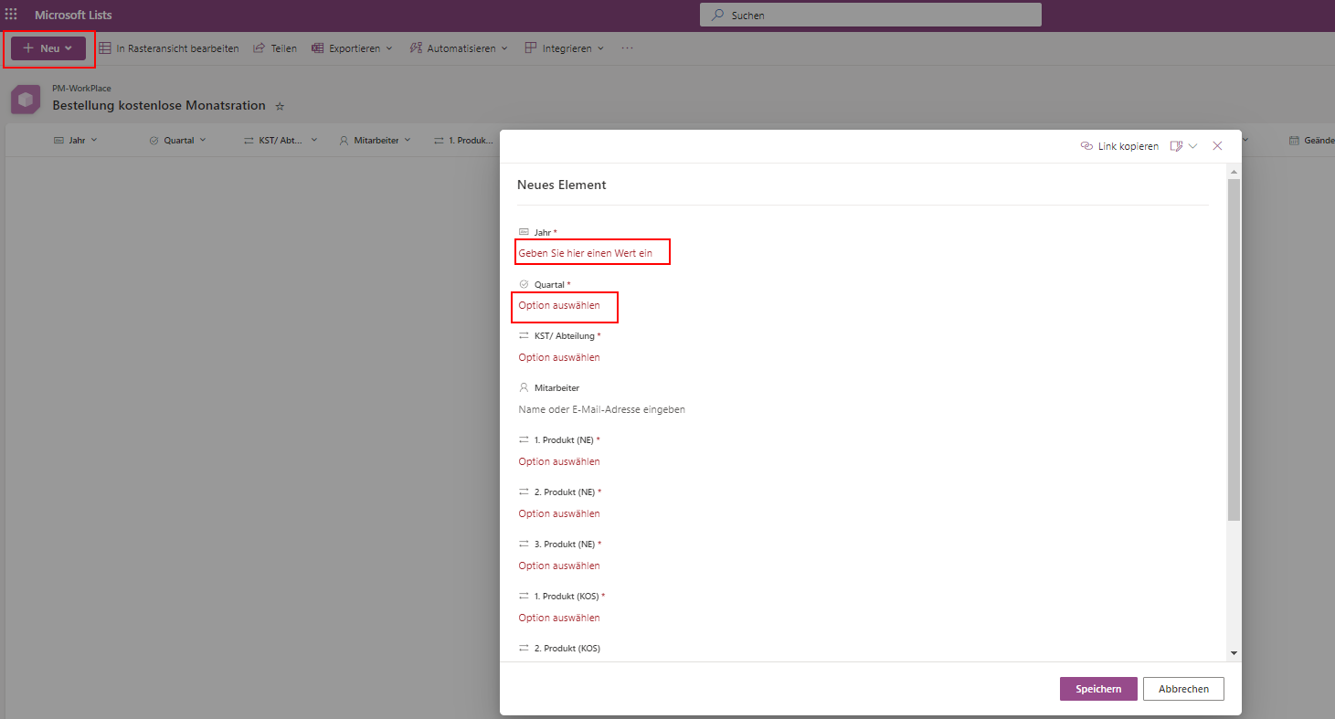 Can not create a new Sharepoint List element... Microsoft Bug? | Microsoft Community Hub