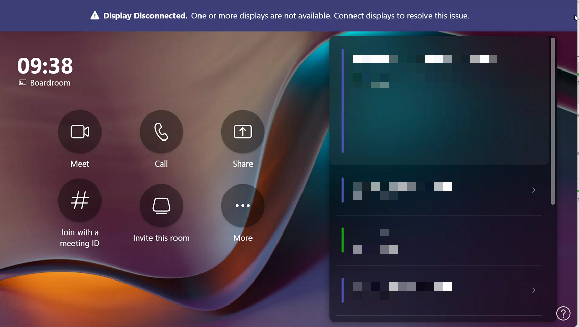 Logitech Tap: Display Disconnected & Circle Arrow | Microsoft Community Hub