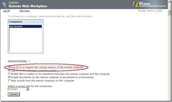 Issue Using RWW to Access the Console Session | Microsoft Community Hub