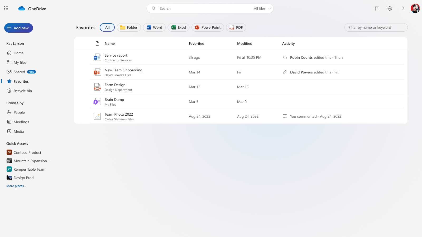 Feature Deep Dive: Favorites and Shortcuts in OneDrive | Microsoft ...