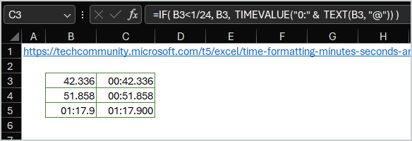 Time formatting - minutes, seconds and milliseconds | Microsoft ...
