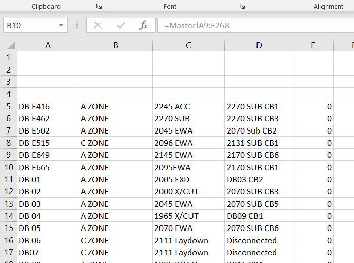 Referencing another worksheet in table form but with individual cell references | Microsoft ...