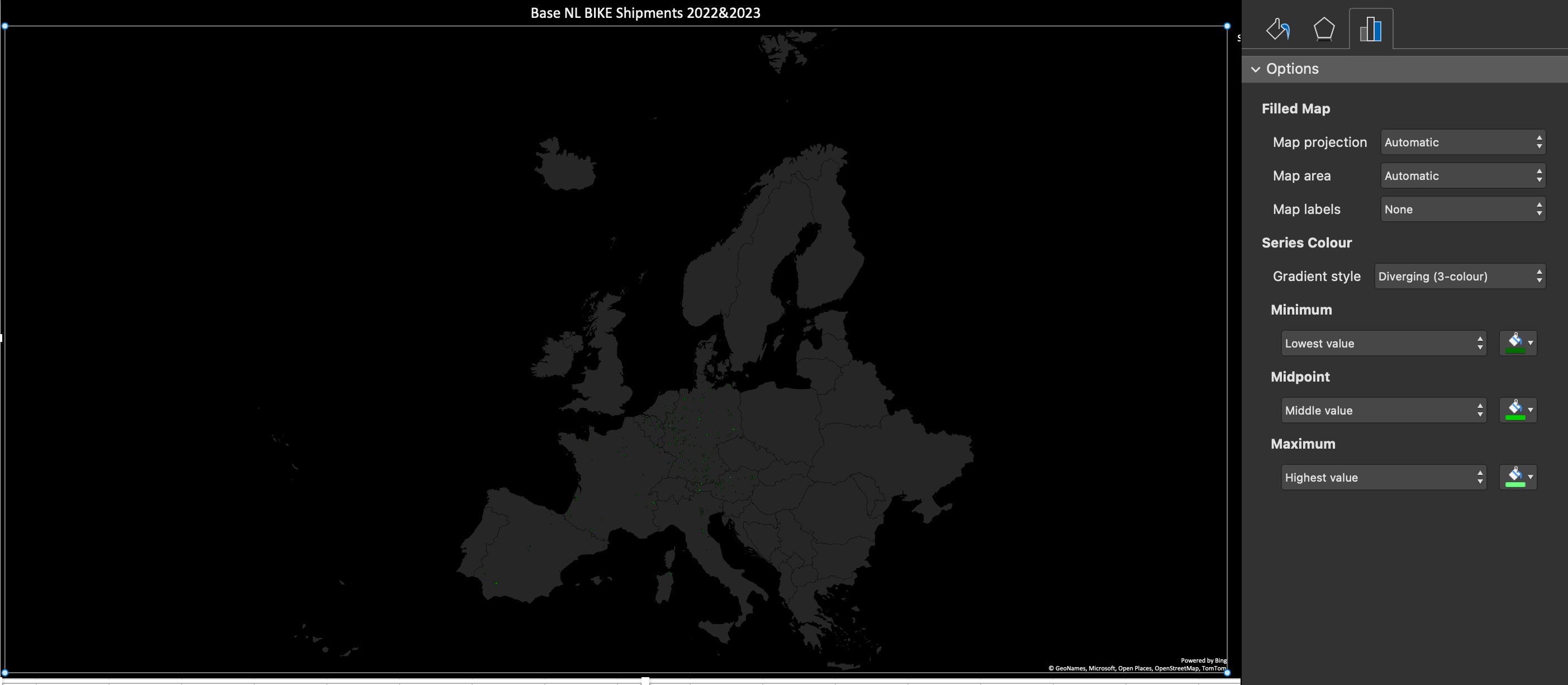 Map Chart Area "Only show regions with data" issue | Microsoft ...