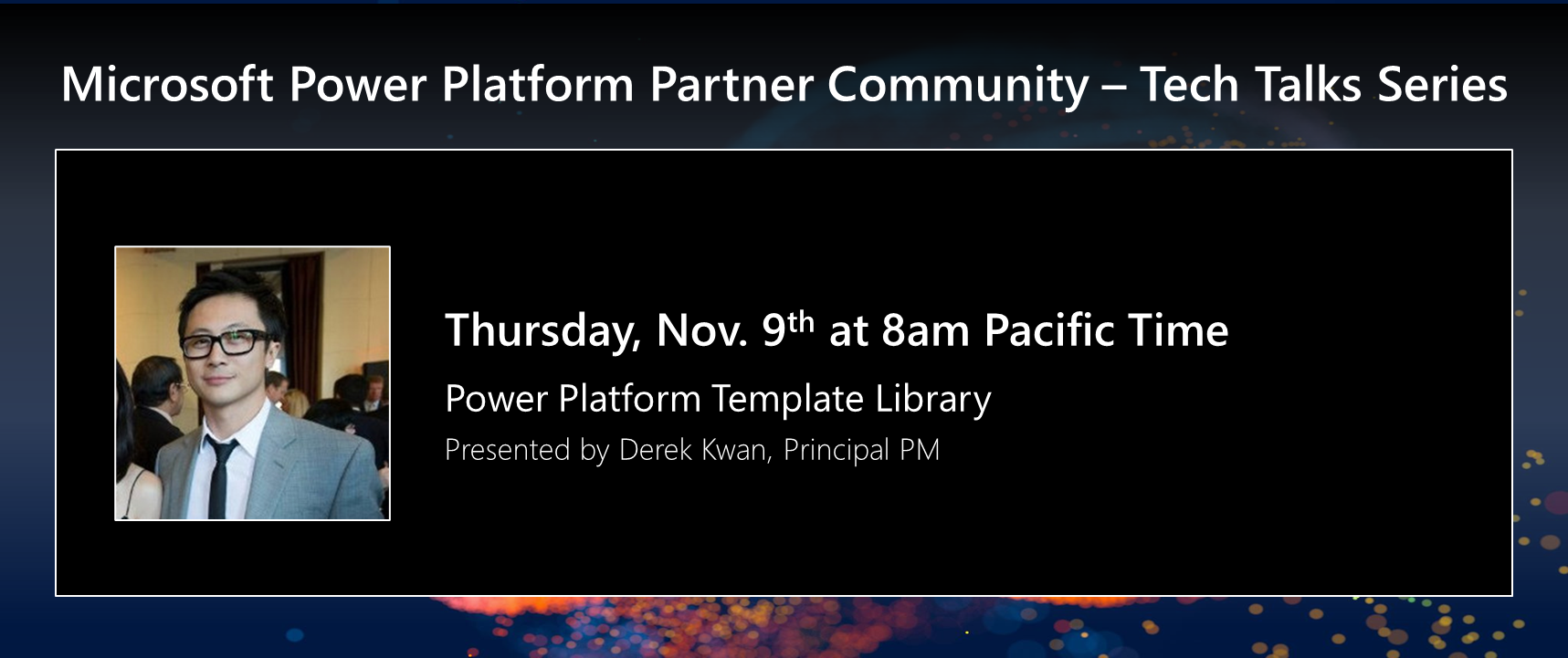 Tech Talks Presents: Power Platform Template Library | Nov. 9th ...