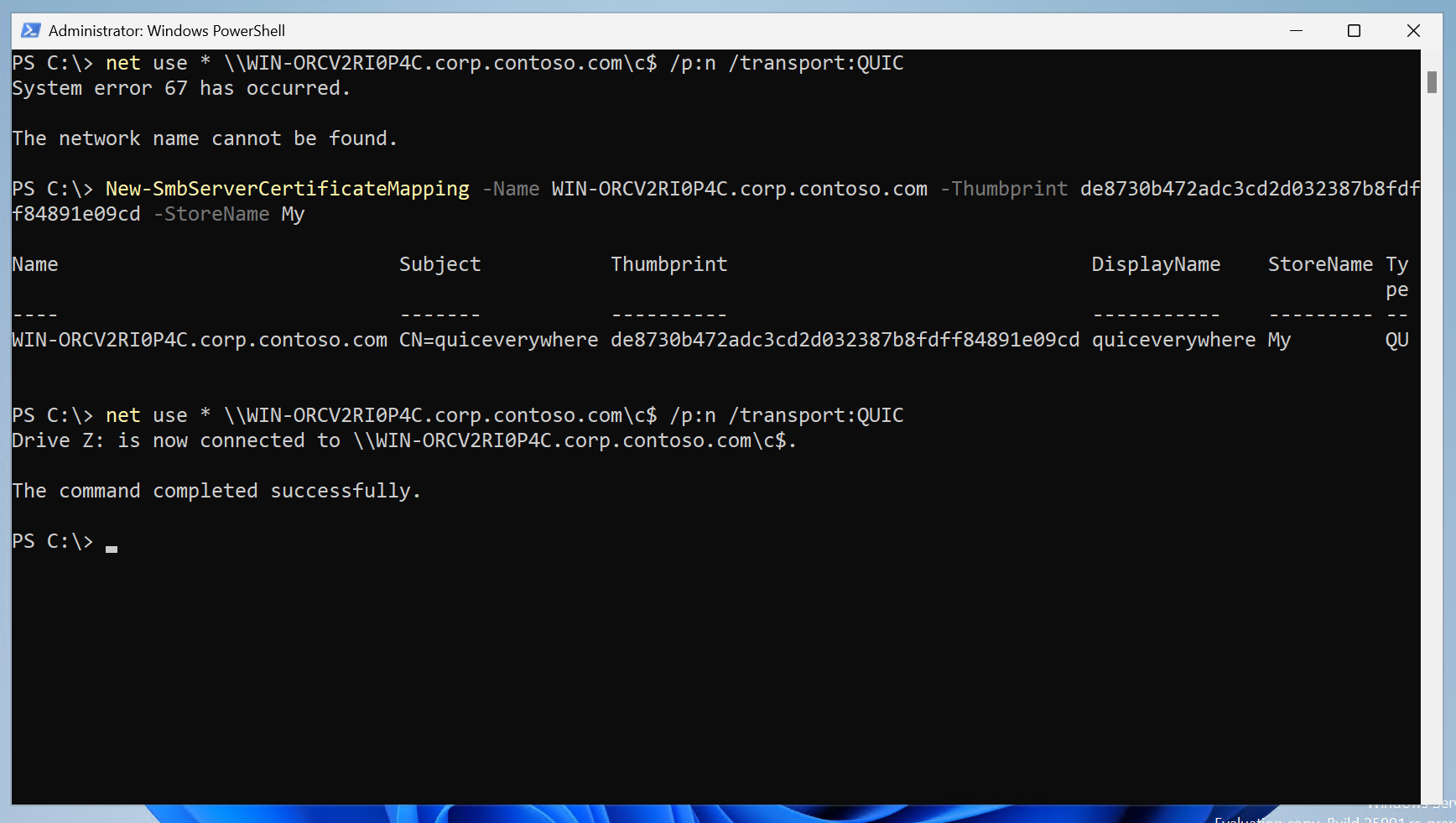 SMB over QUIC now available in Windows Server Insider Datacenter and ...