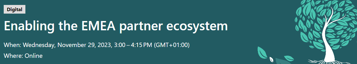 Enabling the EMEA partner ecosystem | Microsoft Community Hub